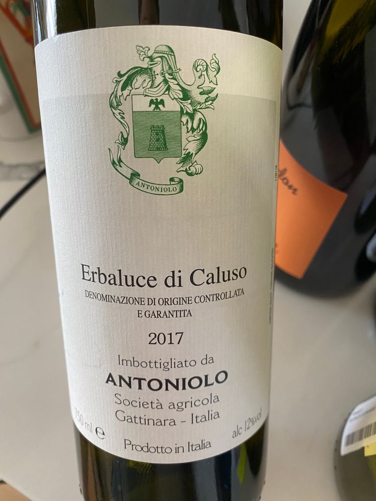 2017 Antoniolo Erbaluce di Caluso, Italy, Piedmont, Northern Piedmont ...