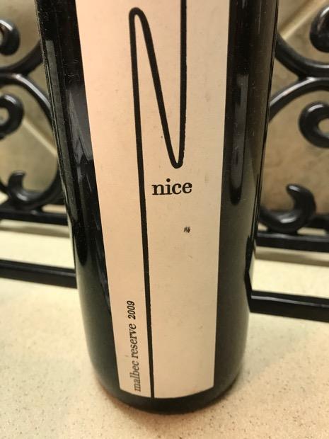 2009 Nice Malbec Reserve, Argentina, Mendoza, Lujan de Cuyo - CellarTracker