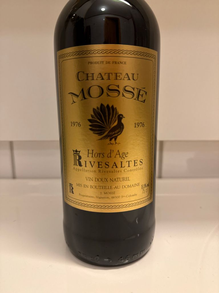 1983 Château Mossé Rivesaltes, France, Languedoc Roussillon, Roussillon ...