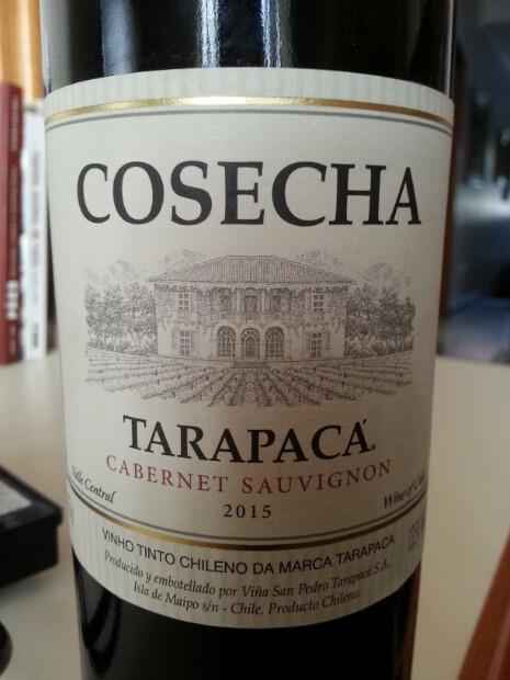2015 Viña Tarapacá Cabernet Sauvignon Cosecha Tarapacá, Chile, Maipo ...