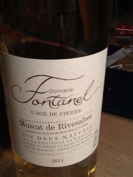 2010 Domaine Fontanel Muscat de Rivesaltes L'Age de Pierre, France ...