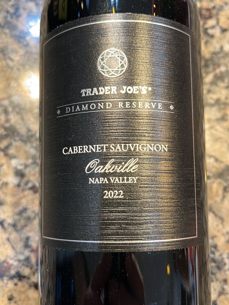 2022 Trader Joe's Cabernet Sauvignon Diamond Reserve Lot #3 Oakville ...