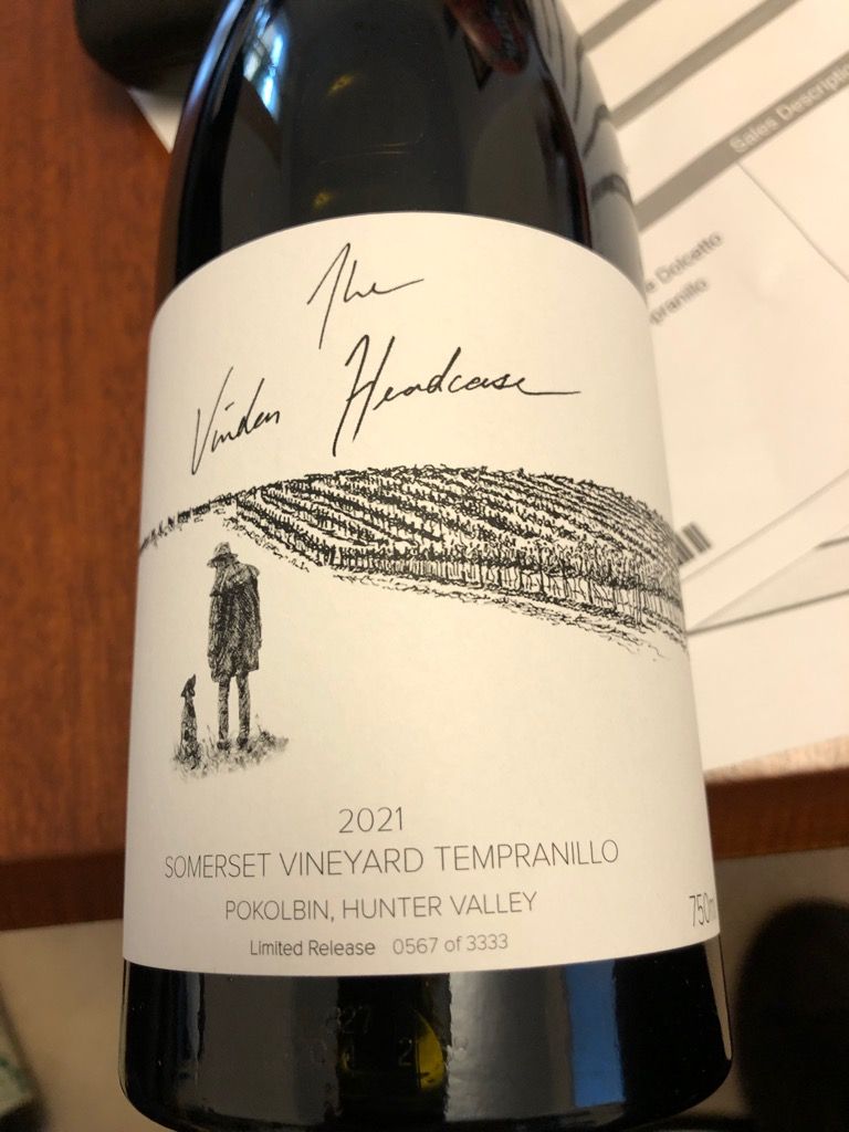 2021 Vinden Estate Tempranillo The Vinden Headcase, Australia, New ...