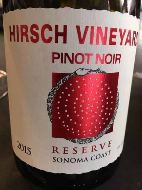 2015 Hirsch Vineyards Pinot Noir Reserve, USA, California, Sonoma ...