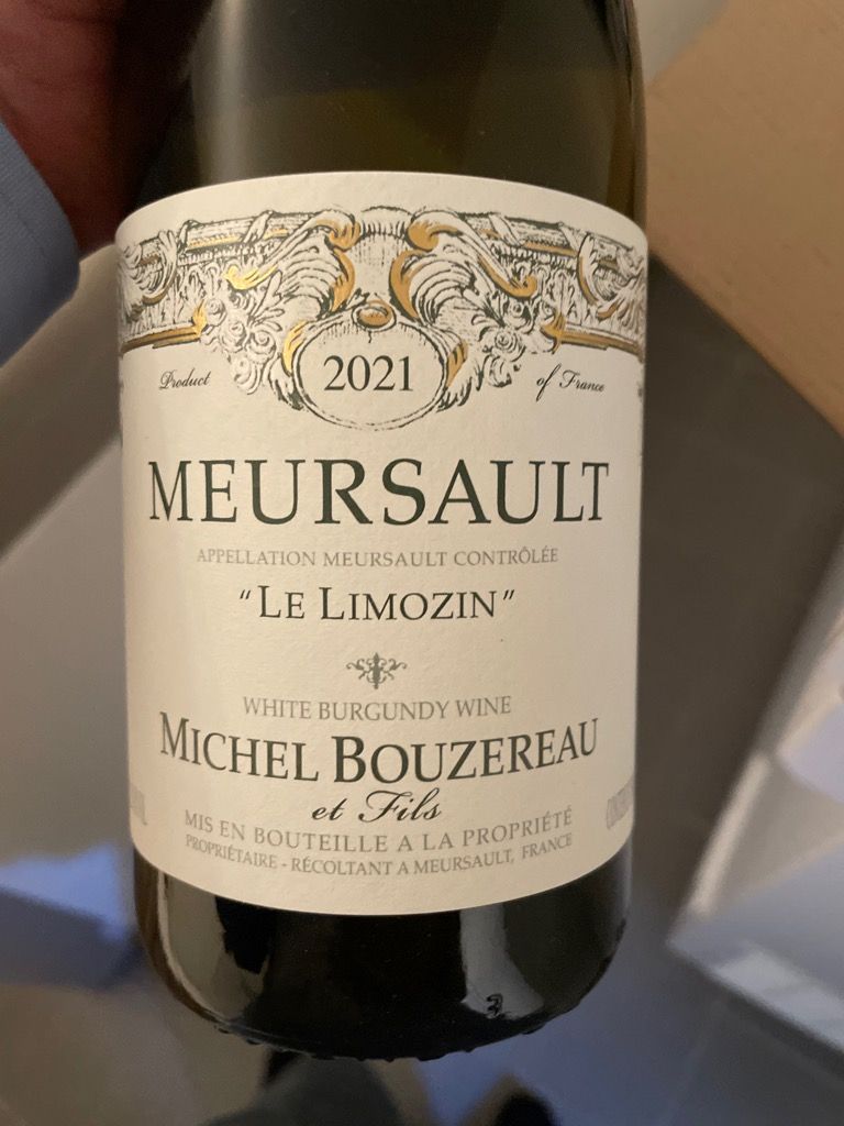 2023 Michel Bouzereau et Fils Meursault Le Limozin, France, Burgundy ...