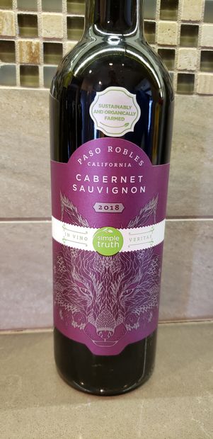 2018 Simple Truth Organic Wines Cabernet Sauvignon, USA, California ...