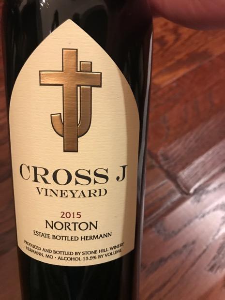 2015 Stone Hill Norton Cross J Vineyard, USA, Missouri, Hermann ...