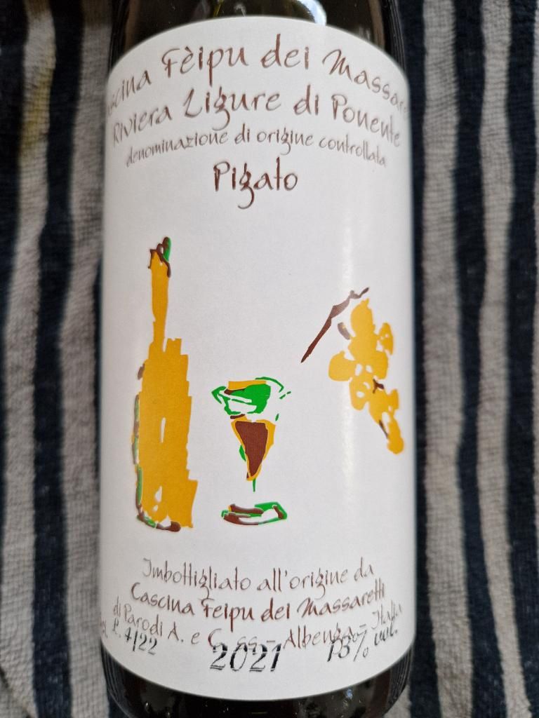 2021 Cascina Feipu dei Massaretti Pigato Riviera Ligure di Ponente ...