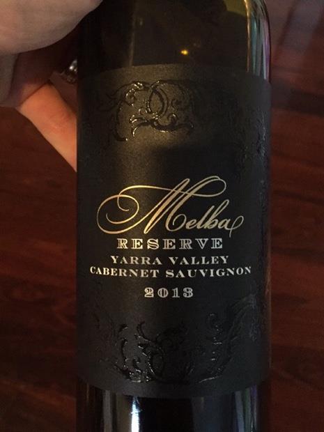 2013 De Bortoli Cabernet Sauvignon Melba Reserve, Australia, Victoria, Port Phillip, Yarra ...