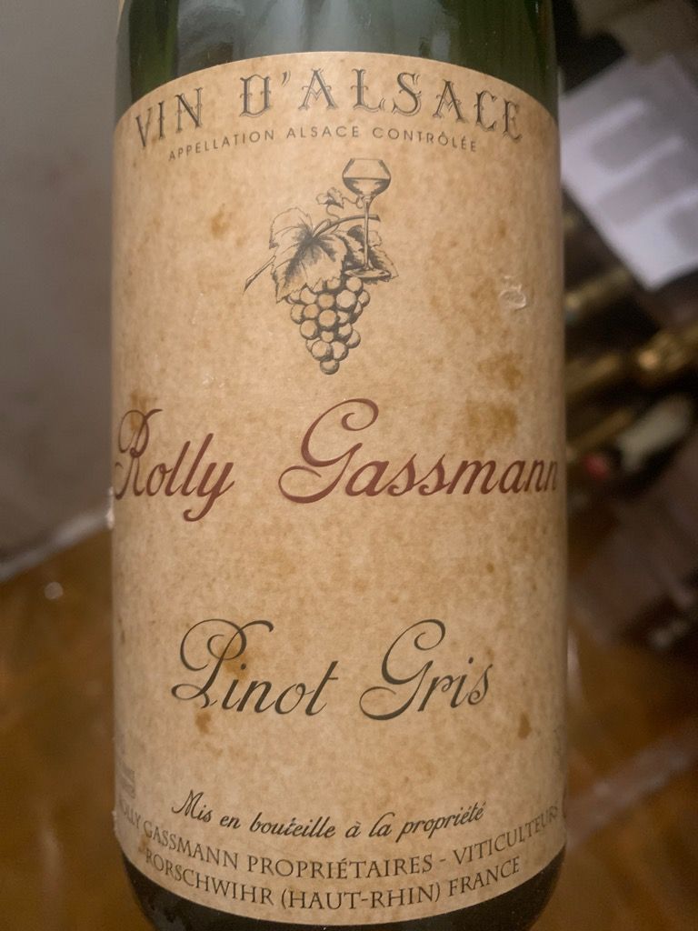 2013 Rolly Gassmann Pinot Gris Réserve Rolly Gassmann, France, Alsace ...