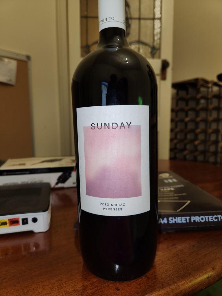 2021 Sunday Vin Co Shiraz, Australia, Victoria, Western Victoria ...