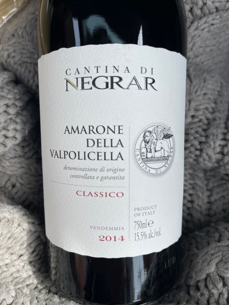 2014 Cantina di Negrar Amarone della Valpolicella, Italy, Veneto ...