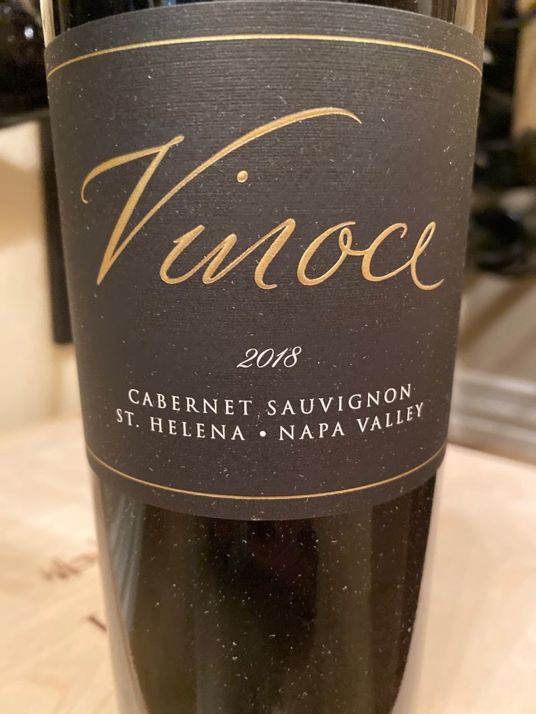 2018 Vinoce Cabernet Sauvignon St. Helena, USA, California, Napa Valley ...
