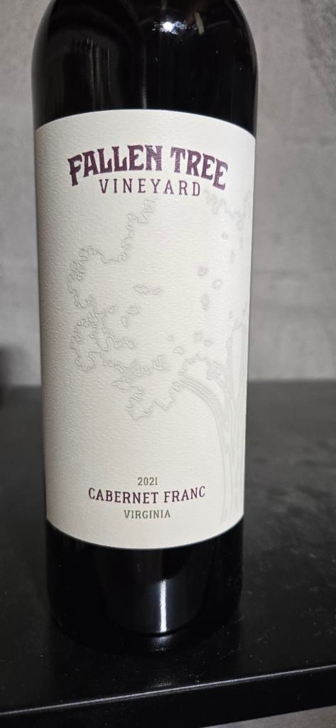 2021 Fallen Tree Vineyard Cabernet Franc, USA, Virginia - CellarTracker