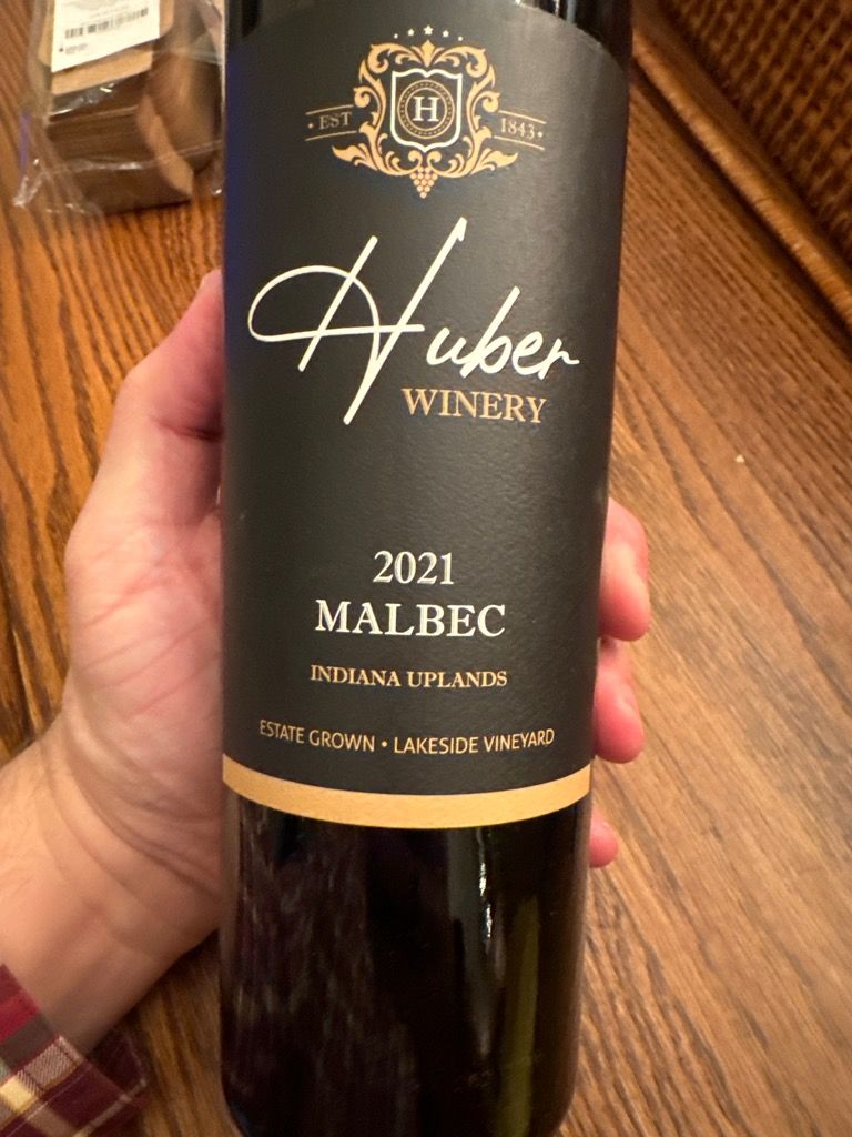 2018 Huber Winery Malbec Lakeside Vineyards, USA, Indiana - CellarTracker