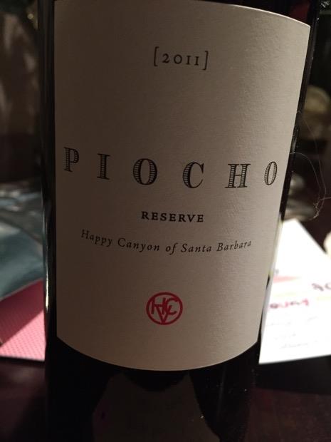 2011 Happy Canyon Vineyard Piocho Reserve, USA, California, Central ...