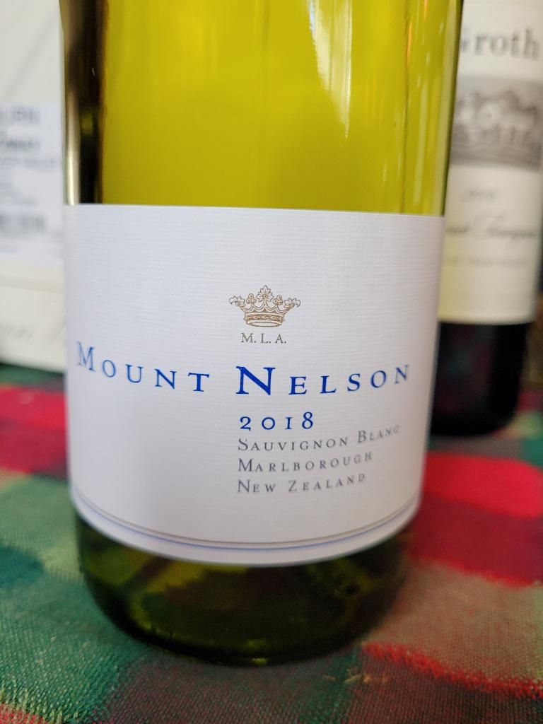 2018 Mount Nelson Sauvignon Blanc Marlborough, New Zealand, South ...