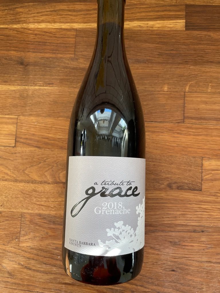 2018 A Tribute to Grace Wine Company Grenache Santa Barbara County, USA ...
