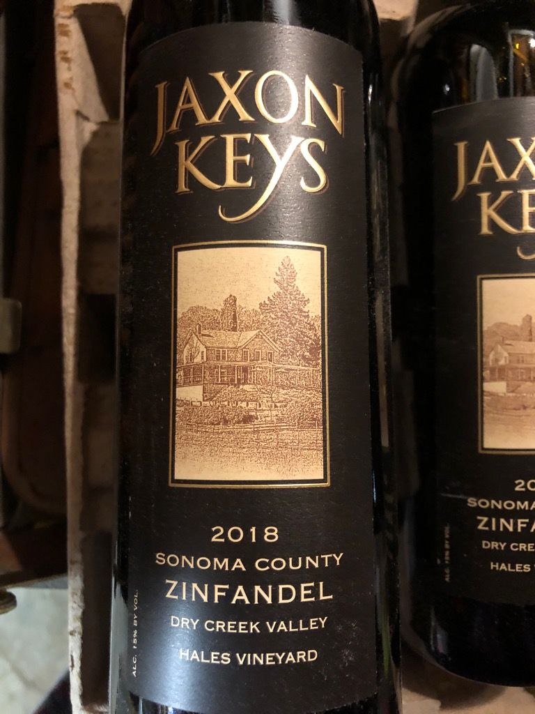 2019 Jaxon Keys Zinfandel Hales Vineyard, USA, California, Sonoma ...
