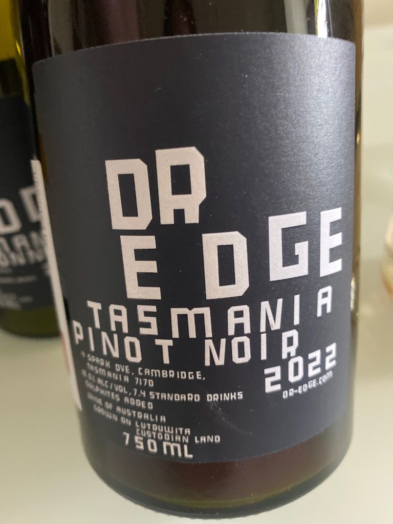 2022 Dr Edge Pinot Noir Tasmania, Australia, Tasmania - CellarTracker