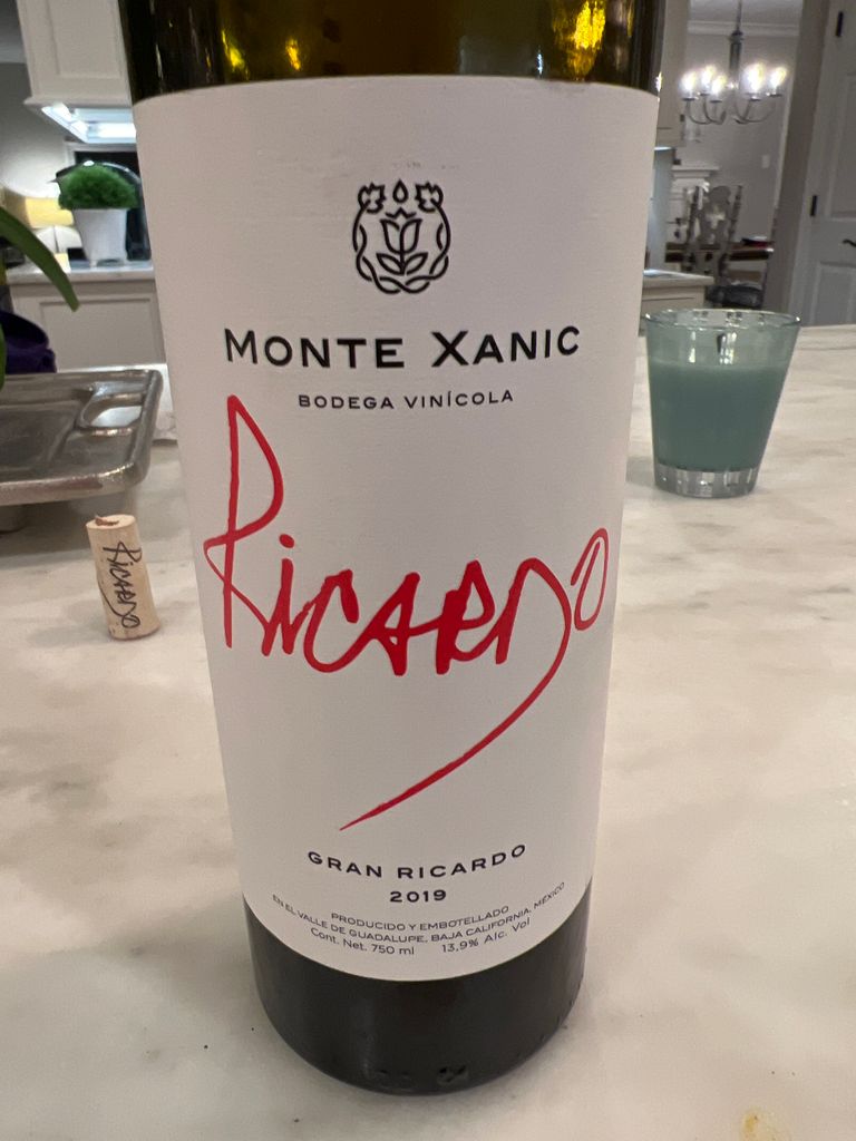 2019 Monte Xanic Cabernet Sauvignon Grand Ricardo, Mexico, Baja ...