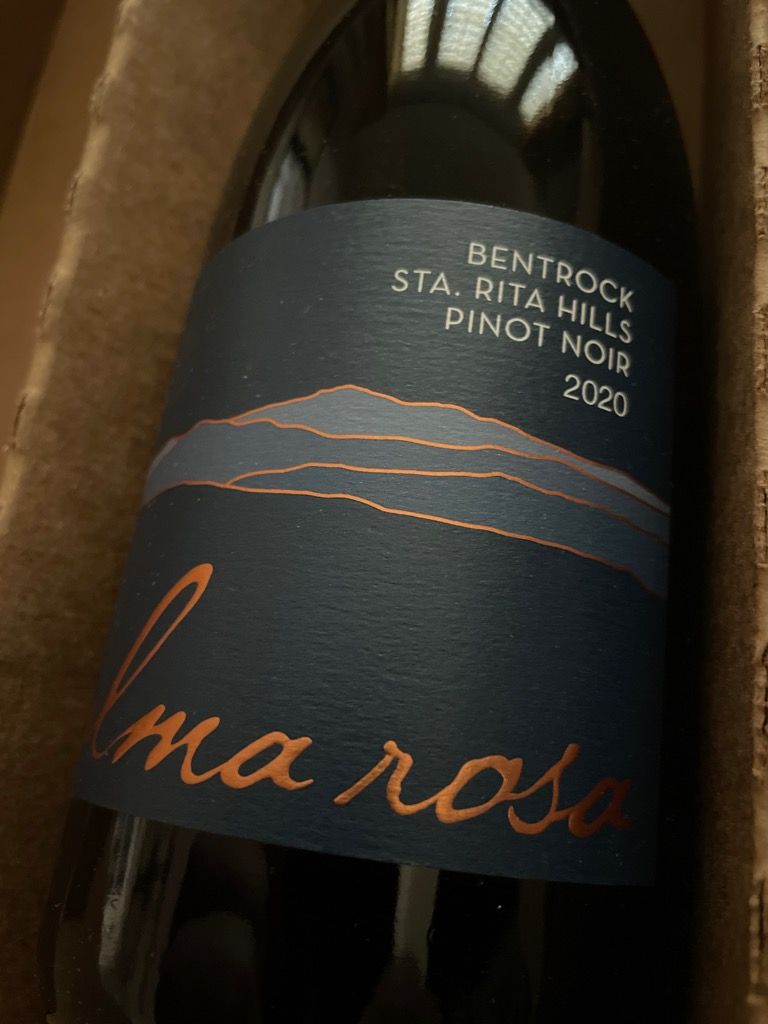 2020 Alma Rosa Pinot Noir Bentrock Vineyard, USA, California, Central ...