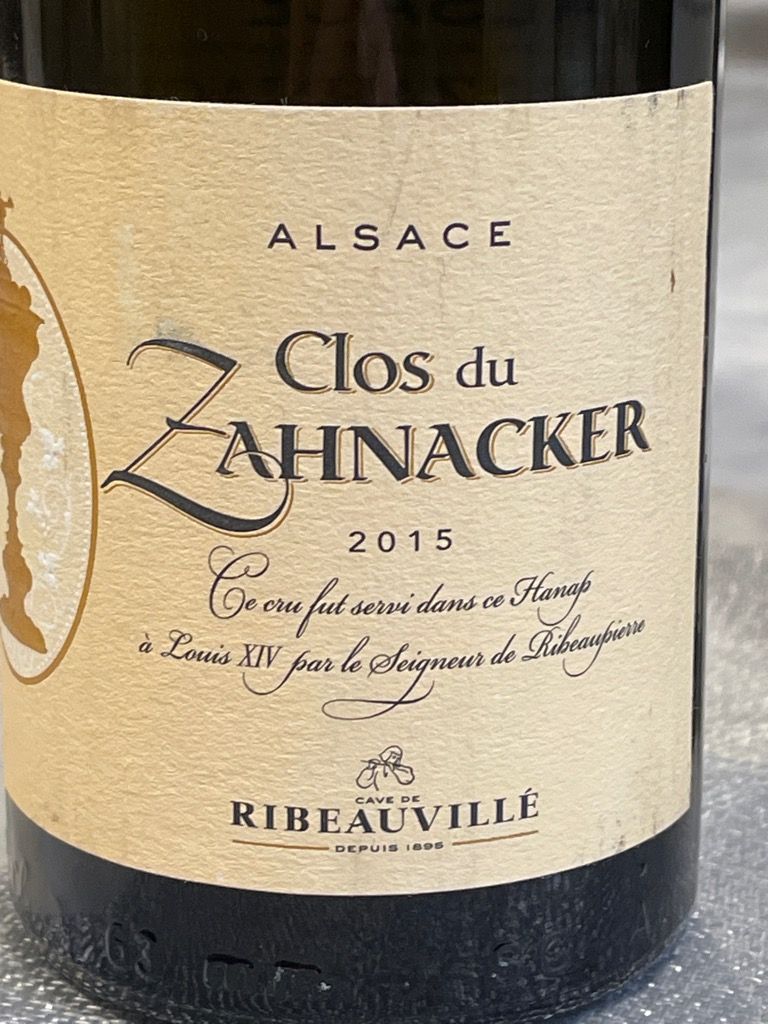 2016 Cave de Ribeauvillé Clos du Zahnacker, France, Alsace - CellarTracker