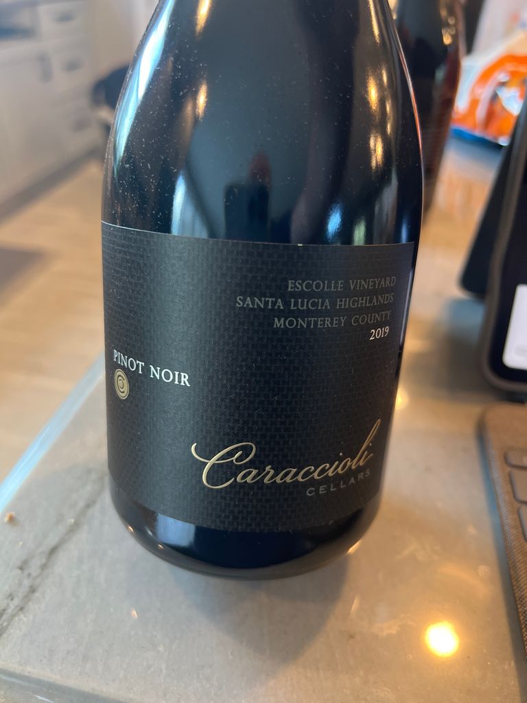 2019 Caraccioli Cellars Pinot Noir Escolle Vineyard, USA, California ...