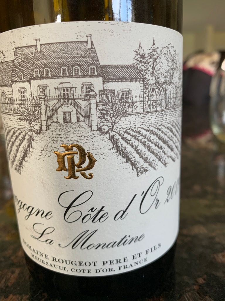2019 Domaine Rougeot Chardonnay Bourgogne Côte d'Or La Monatine SS ...