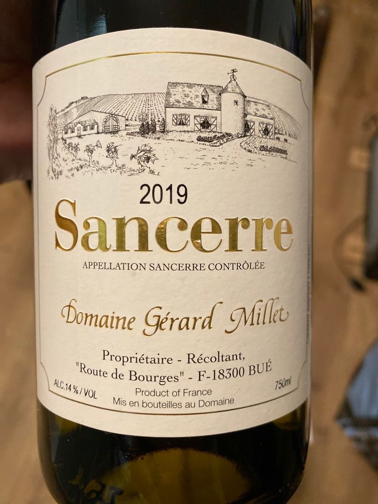 2019 Domaine Gérard Millet Sancerre Rouge, France, Loire Valley, Upper ...