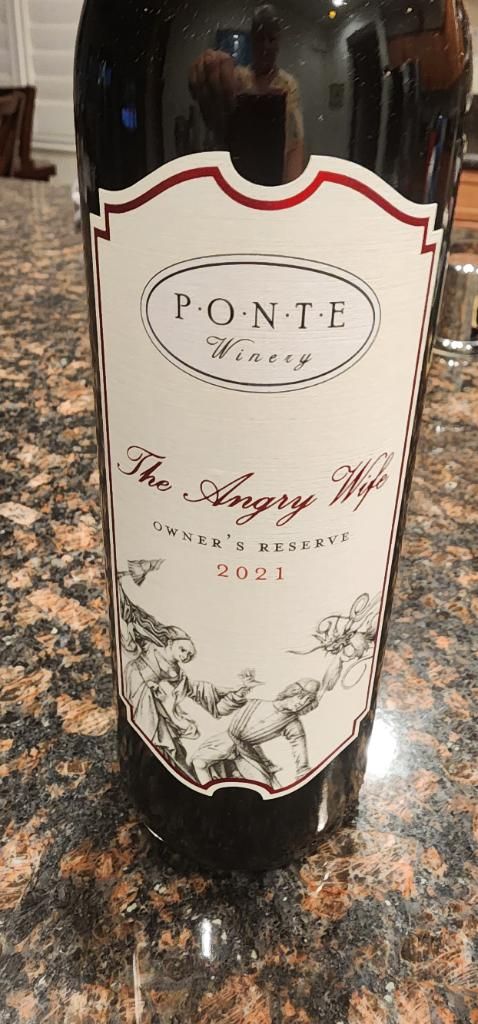 2021 Ponte Winery The Angry Wife Owner's Reserve, USA, California ...