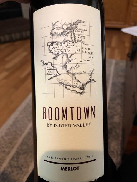 2016 Dusted Valley Vintners Merlot Boomtown, USA, Washington, Columbia ...