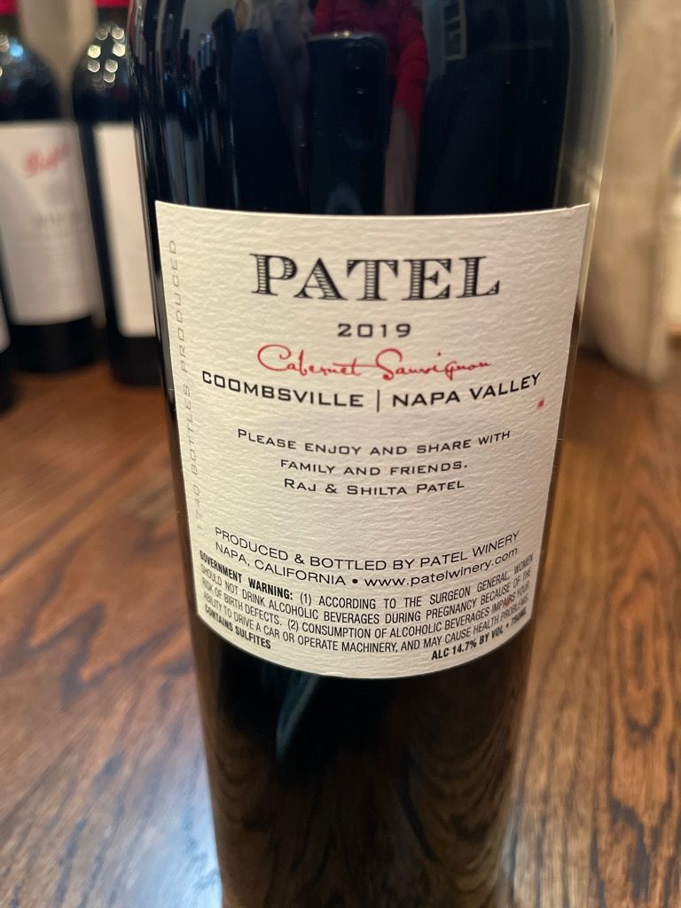 2020 Patel Cabernet Sauvignon Coombsville, USA, California, Napa Valley ...