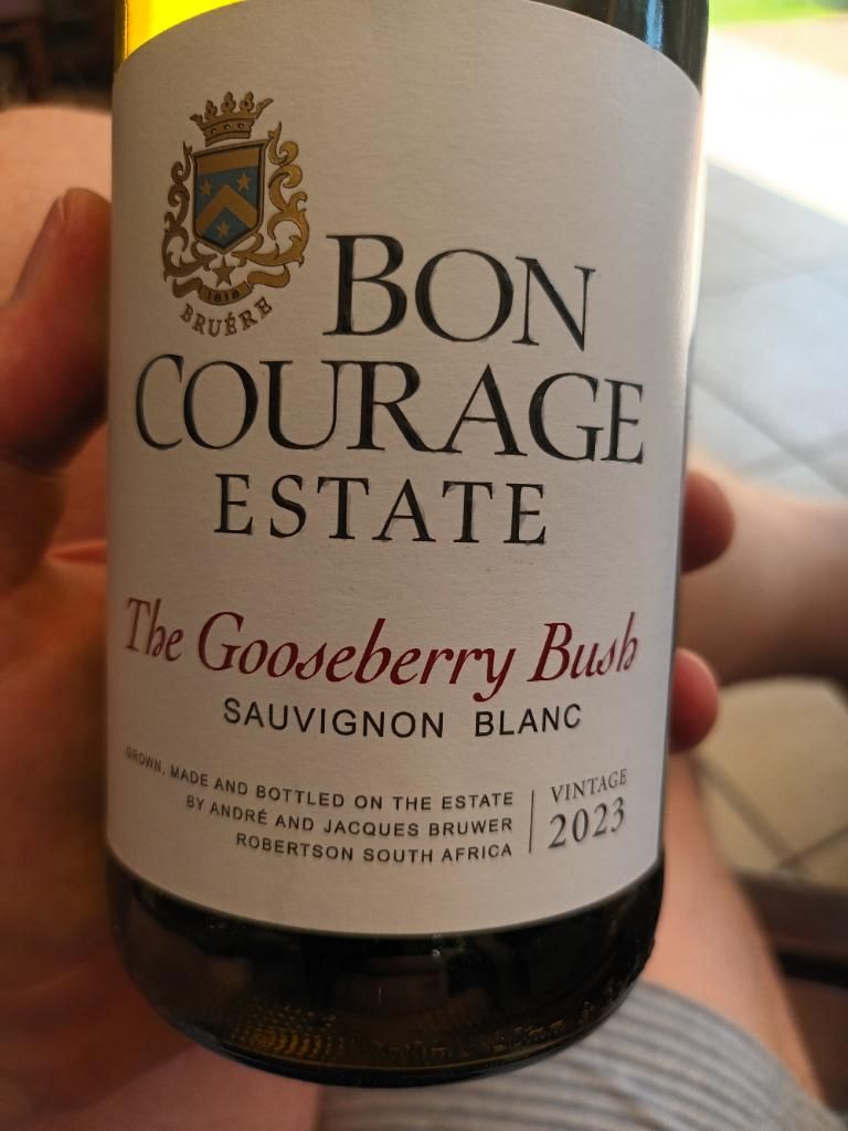 2024 Bon Courage Sauvignon Blanc The Gooseberry Bush, South Africa ...