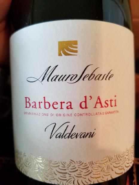2017 Mauro Sebaste Barbera d'Asti Valdevani, Italy, Piedmont, Asti ...