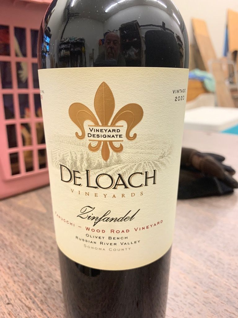 2020 De Loach Zinfandel Fanucchi Wood Road Vineyard Olivet Bench, USA ...