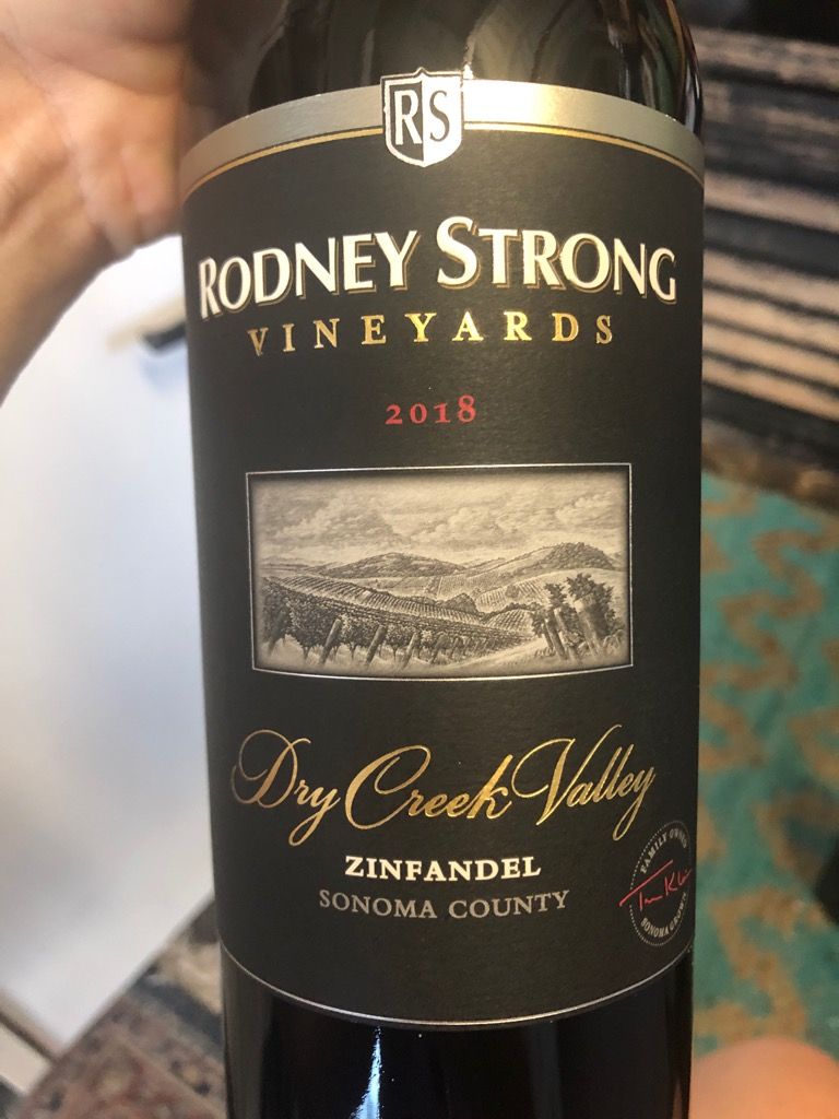 2017 Rodney Strong Zinfandel Dry Creek Valley, USA, California, Sonoma ...