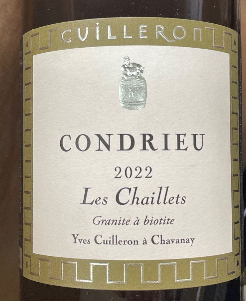 2022 Domaine Yves Cuilleron Condrieu Les Chaillets, France, Rhône, Northern Rhône, Condrieu ...
