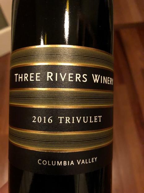 2016 Three Rivers Winery Trivulet, USA, Washington, Columbia Valley ...