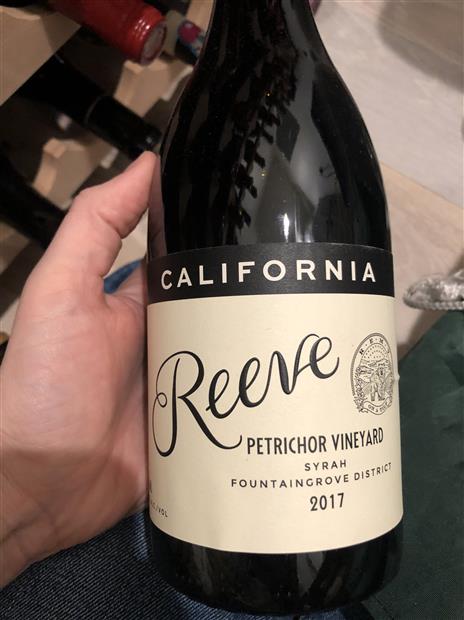 2021 Reeve Wines Pinot Noir Petrichor Vineyard, USA, California, Sonoma ...