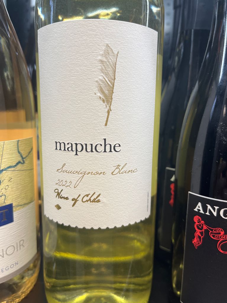 2018 Mapuche Sauvignon Blanc, Chile, Central Valley - CellarTracker
