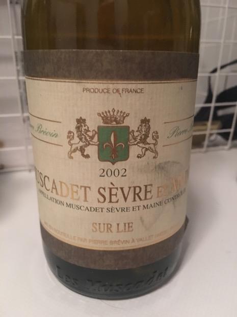 2002 Pierre Brevin Muscadet de Sèvre-et-Maine sur lie, France, Loire ...