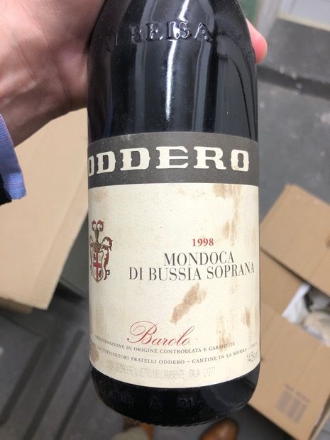 1998 Oddero Barolo Bussia Soprana Vigna Mondoca, Italy, Piedmont ...