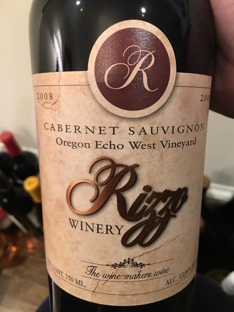 2009 Rizzo Winery Cabernet Sauvignon, USA, Washington, Columbia Valley ...