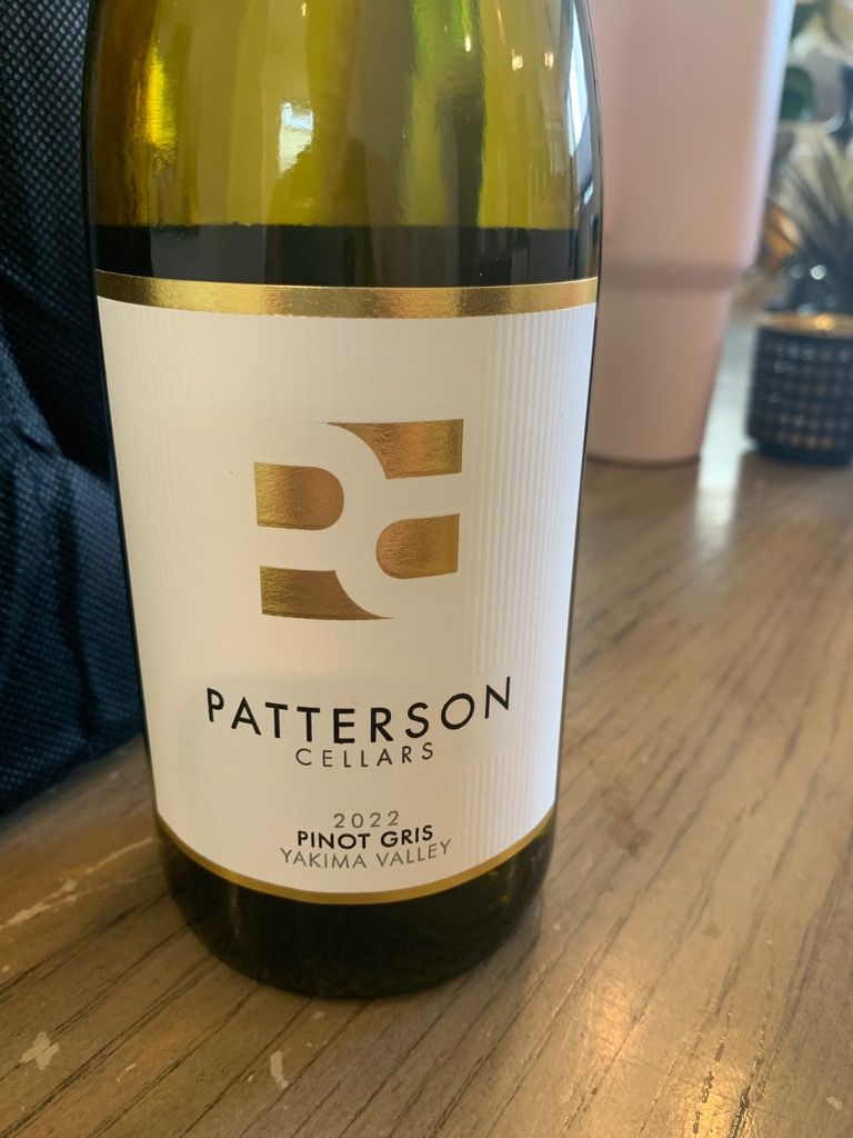 2022 Patterson Cellars Pinot Gris, USA, Washington, Columbia Valley ...