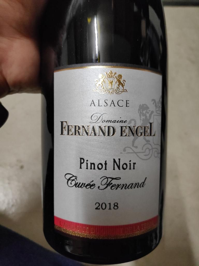 2021 Domaine Fernand Engel Pinot Noir Cuvée Fernand, France, Alsace ...