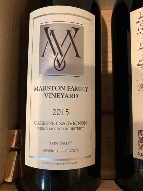 2015 Marston Family Vineyard Cabernet Sauvignon, USA, California, Napa ...