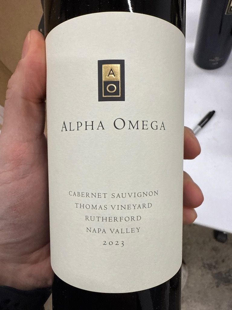 2023 Alpha Omega Cabernet Sauvignon Thomas Vineyard, USA, California ...
