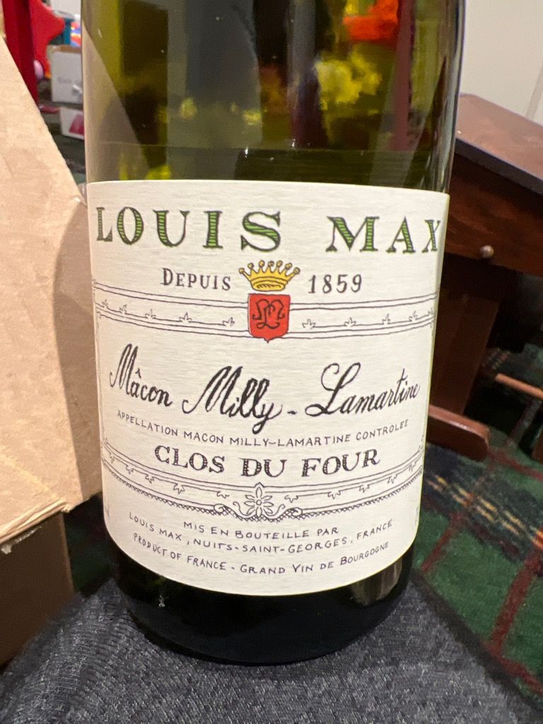 2020 Louis Max Mâcon-Milly-Lamartine Clos du Four, France, Burgundy ...