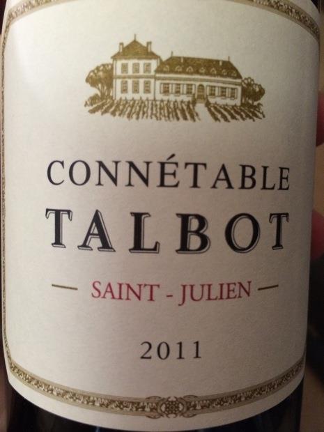 2011 Château Talbot Connétable de Talbot, France, Bordeaux, Médoc, St ...